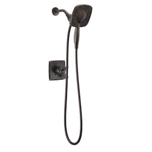 Delta In2ition 4-Spray Patterns 1.75 GPM 6 in. Wall Mount Dual Shower ...