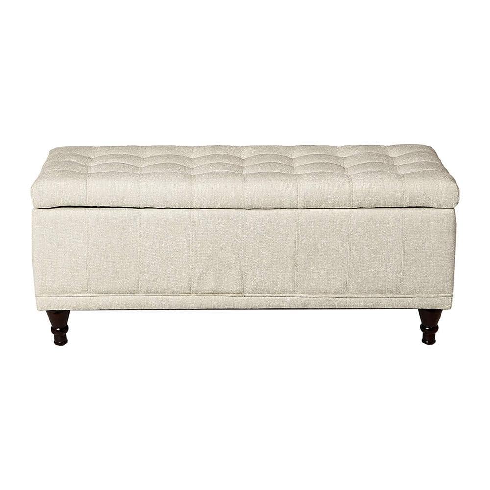 HomeSullivan Cream Bench 404730NF - The Home Depot