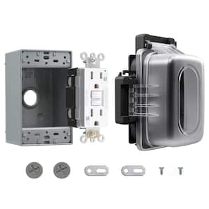 Reviews for Commercial Electric 1-Gang Metal Weatherproof GFCI ...