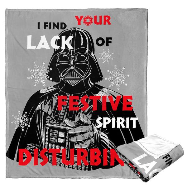 THE NORTHWEST GROUP Star Wars Disturbed Xmas Silk Touch Throw Blanket ...