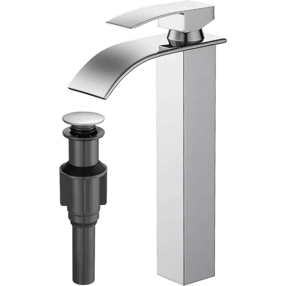 Reviews for MTTCLE Single Handle Vessel Sink Faucet with Pop-Up Drain ...