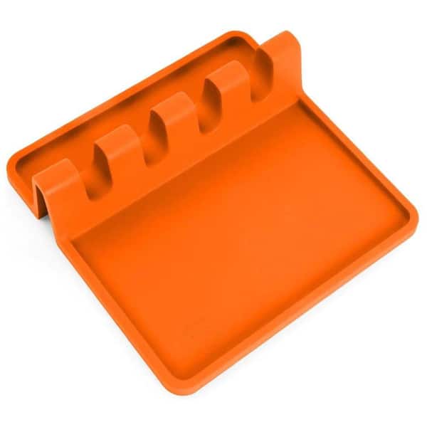 Zulay Kitchen Silicone Utensil Rest with Drip Pad for Multiple Utensils ...