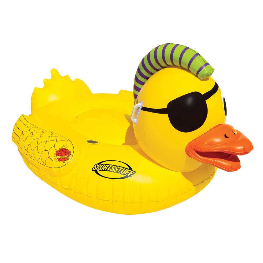 Airhead Sportsstuff Yellow Punk Pirate Duck Float 54-3019 - The Home Depot