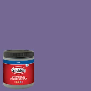Glidden Premium 1 qt. PPG1175-6 Purple Grapes Flat Interior Paint ...
