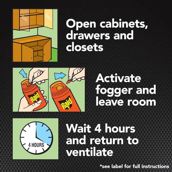 Raid Max 2.1 oz. Max Concentrated Fogger 3 Pk SCJ643409 - The Home Depot