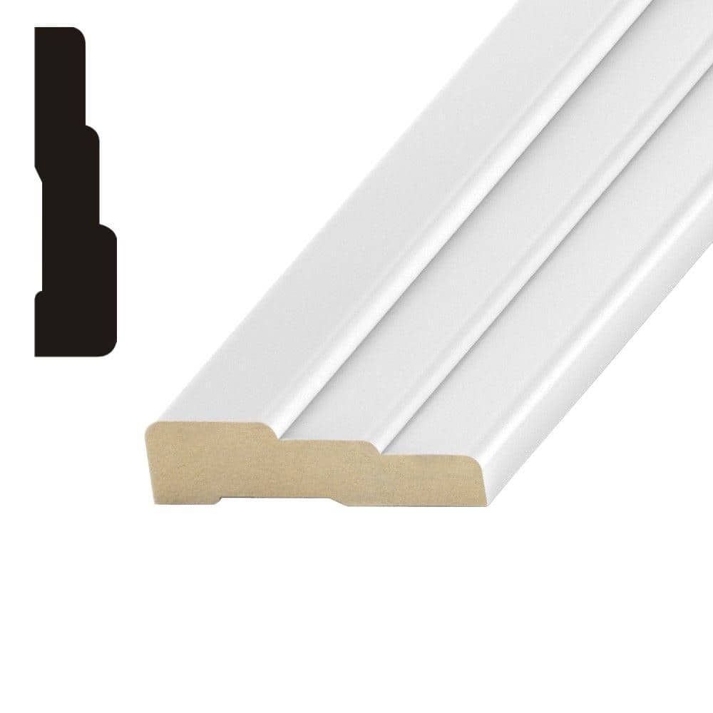 Kelleher 3-Step 7/16 in. x 2-1/2 in. MDF Base Moulding MDF413A - The ...