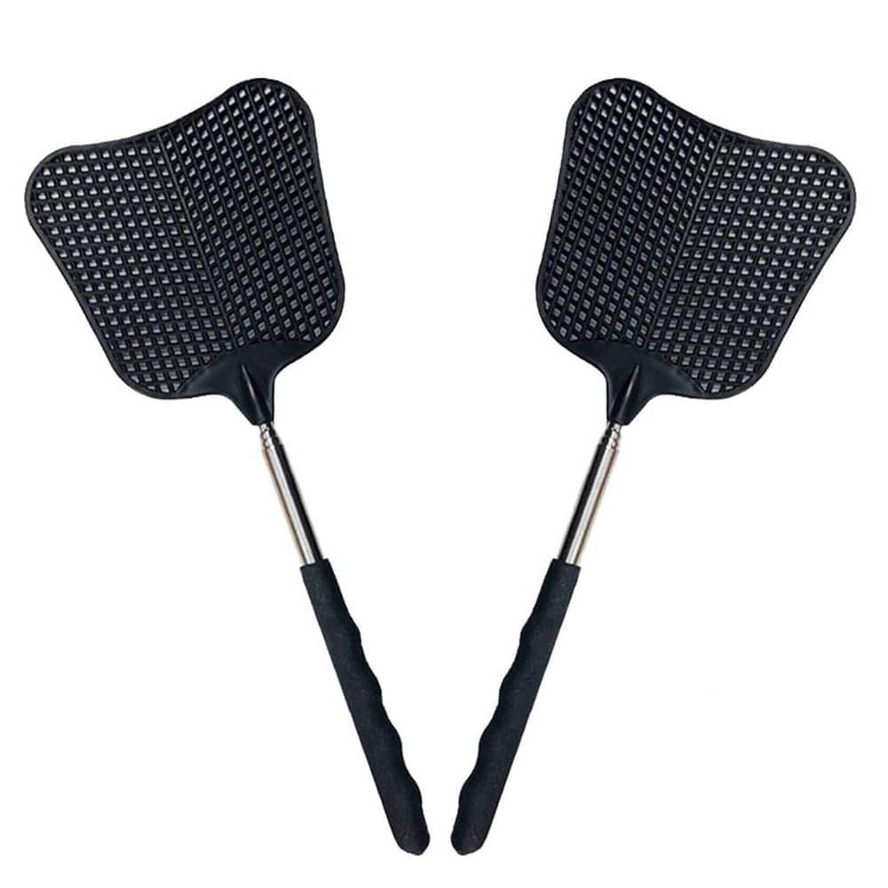 Augbeer Plastic Telescopic Fly Swatter with Stainless Steel Handle and ...