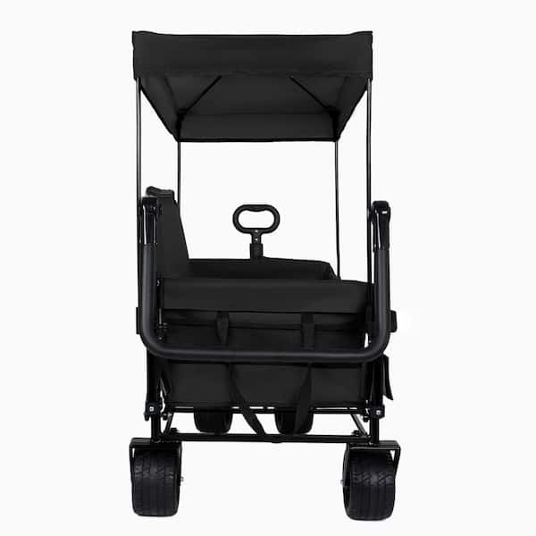 Noble House Dwight 6 cu. ft. Steel Foldable Wagon Garden Cart with ...