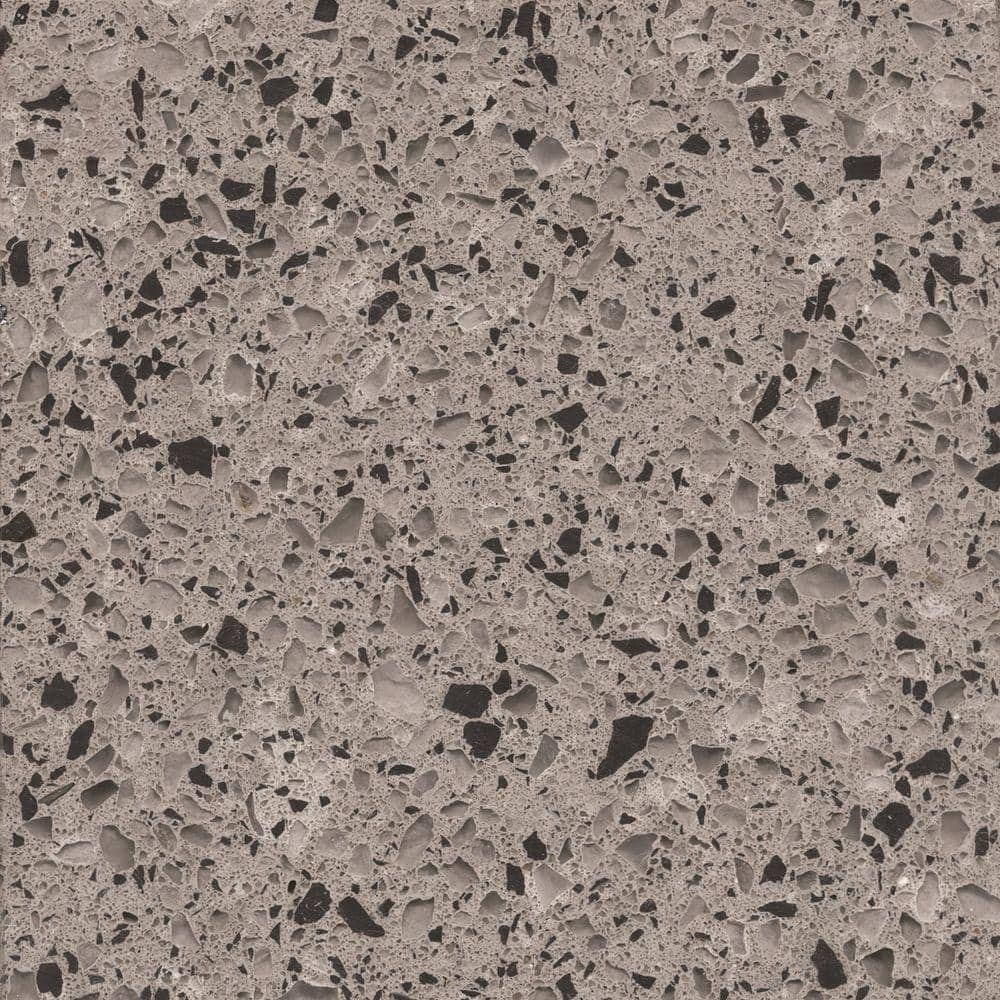 Silestone 2 in. Quartz Countertop Sample in Chrome SS-Q0110 - The Home ...