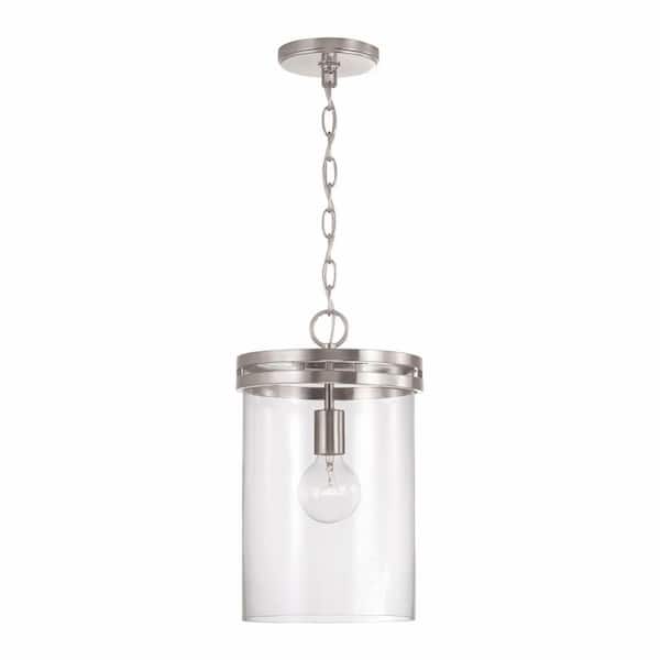 HOMEPLACE LIGHTING Fuller 9.25 in. W x 15 in.H 1-Light Pendant in ...