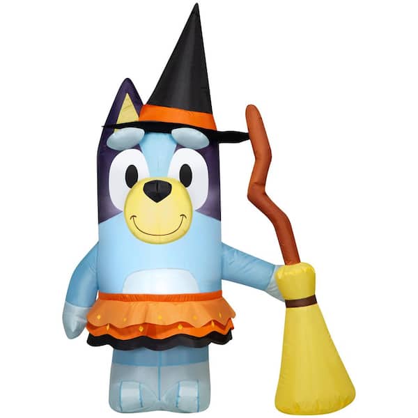 3.5 ft Airblown Bluey in Witch Costume Halloween Inflatable G-553437 ...
