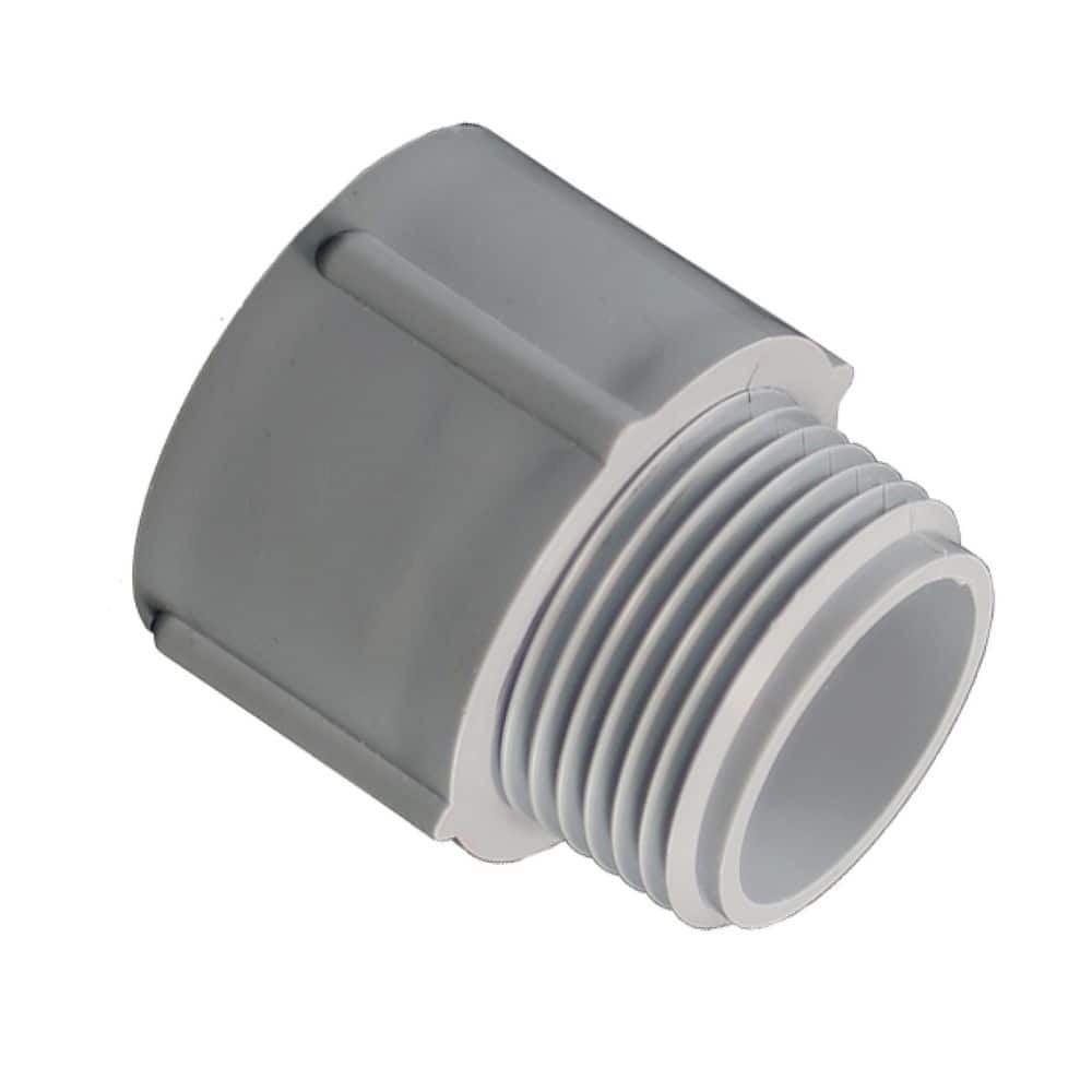 Cantex .5 in. PVC Male Terminal Adapter Conduit Fitting for Cantex PVC ...