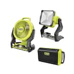 RYOBI ONE+ 18V Cordless 2-Tool Combo Kit with Speaker with Bluetooth ...