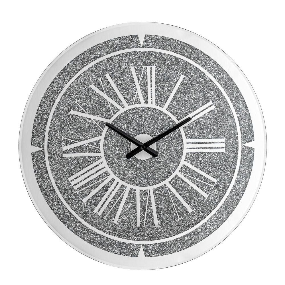 THKSHOUZ Modern White Wooden Wall Clock, Marble Tabletop Dining Table ...