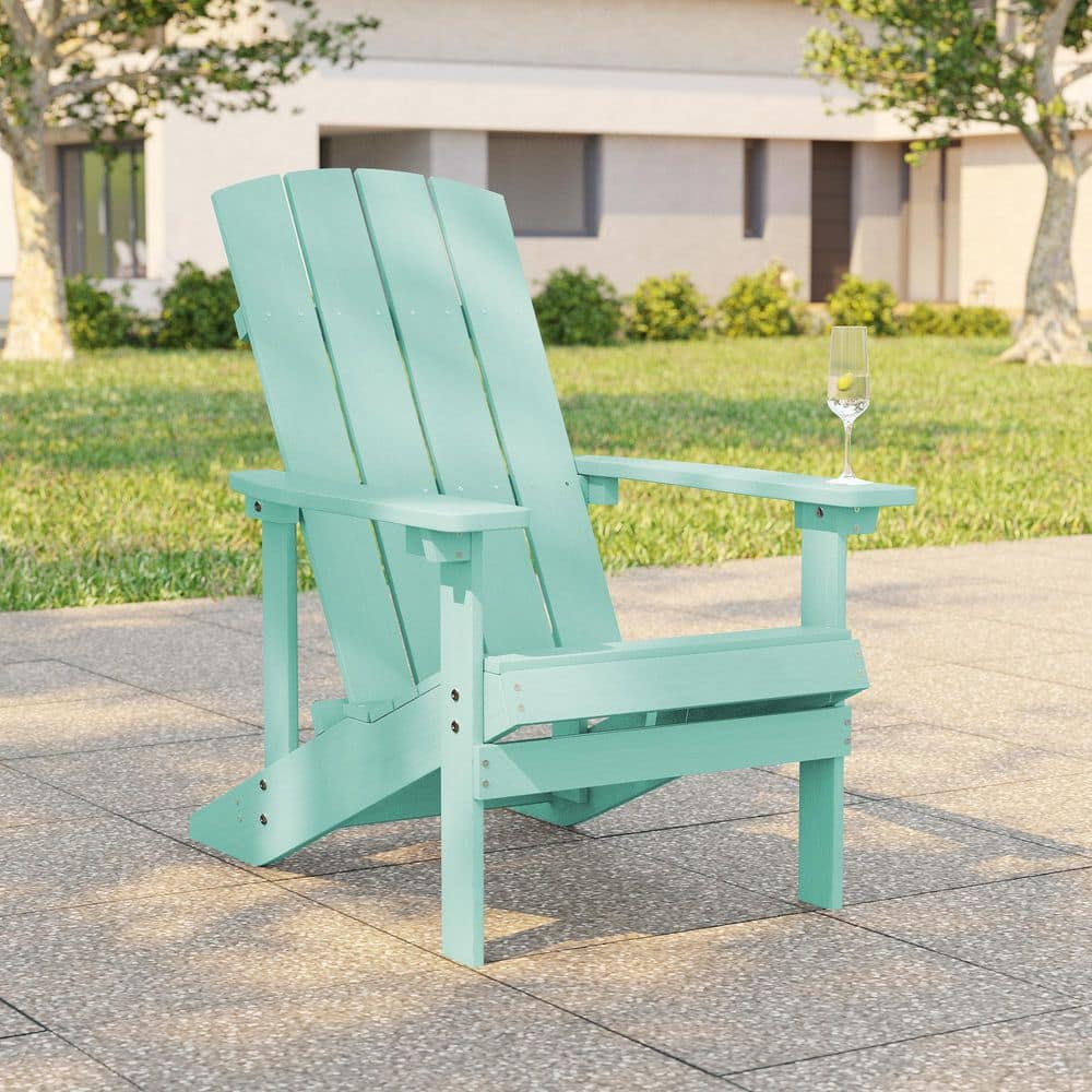 Sonkuki Recycled Plastic Weather-Resistant Outdoor Patio Adirondack ...