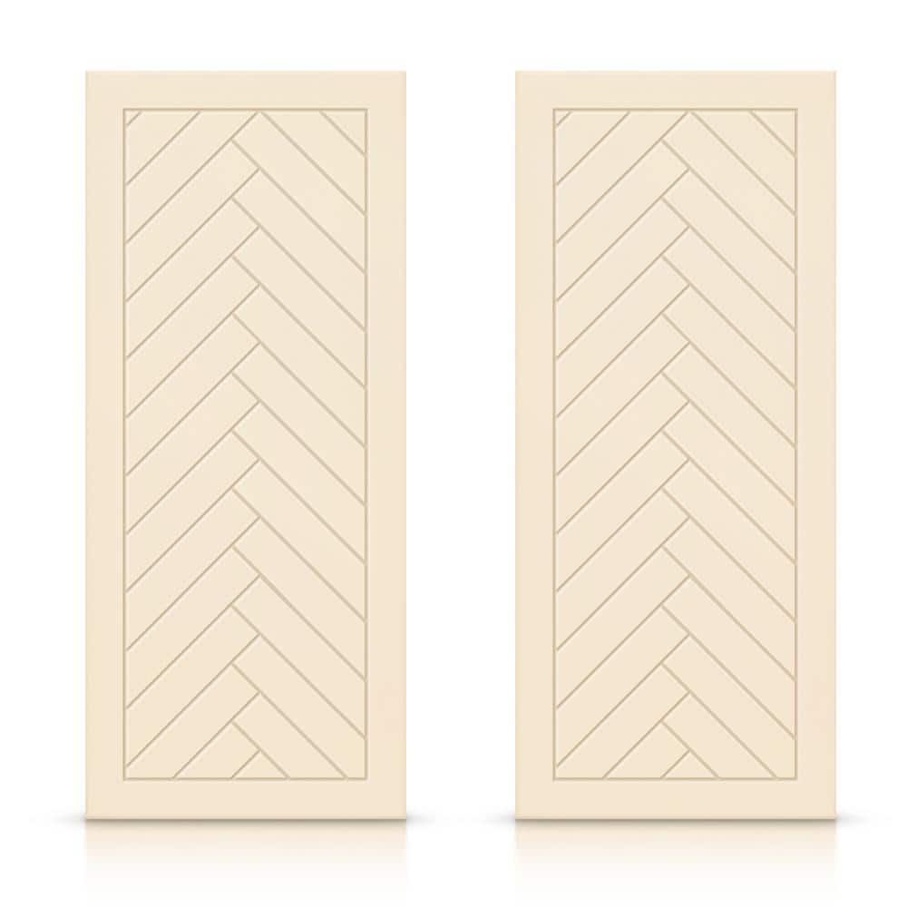 CALHOME 72 in. x 96 in. Hollow Core Beige Painted Composite MDF ...