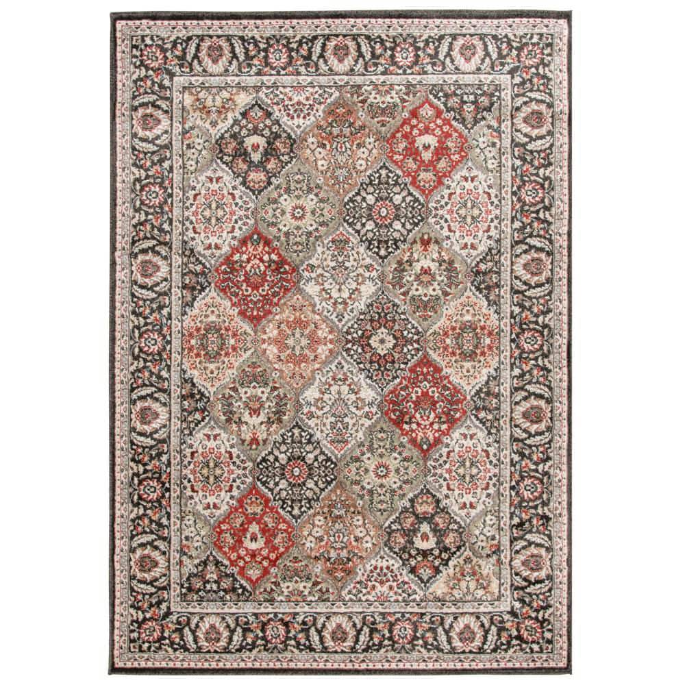 Natco Kurdamir Lochlan 5 ft. x 7 ft. Abbey/Multi Area Rug 6116ABM58HD ...