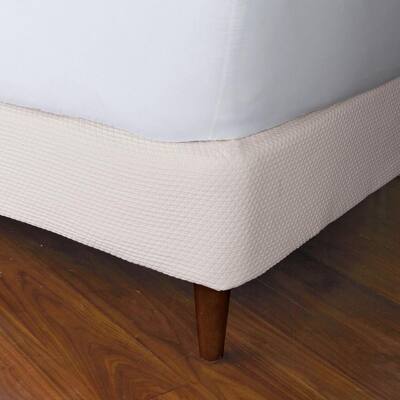 The Company Store Madelyn Matelasse Cotton Ivory Queen Box Spring Cover ...