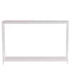 Outopee 47.24 in. Standard Rectangle White Wood Console Table with ...