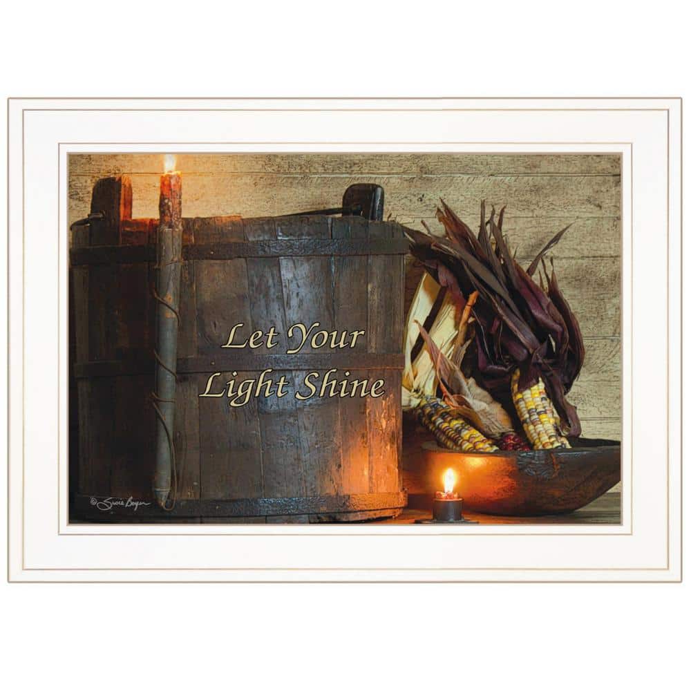 HomeRoots Charlie Indian Corn 1-Piece Framed Wall Art 15 in. x 19 in ...