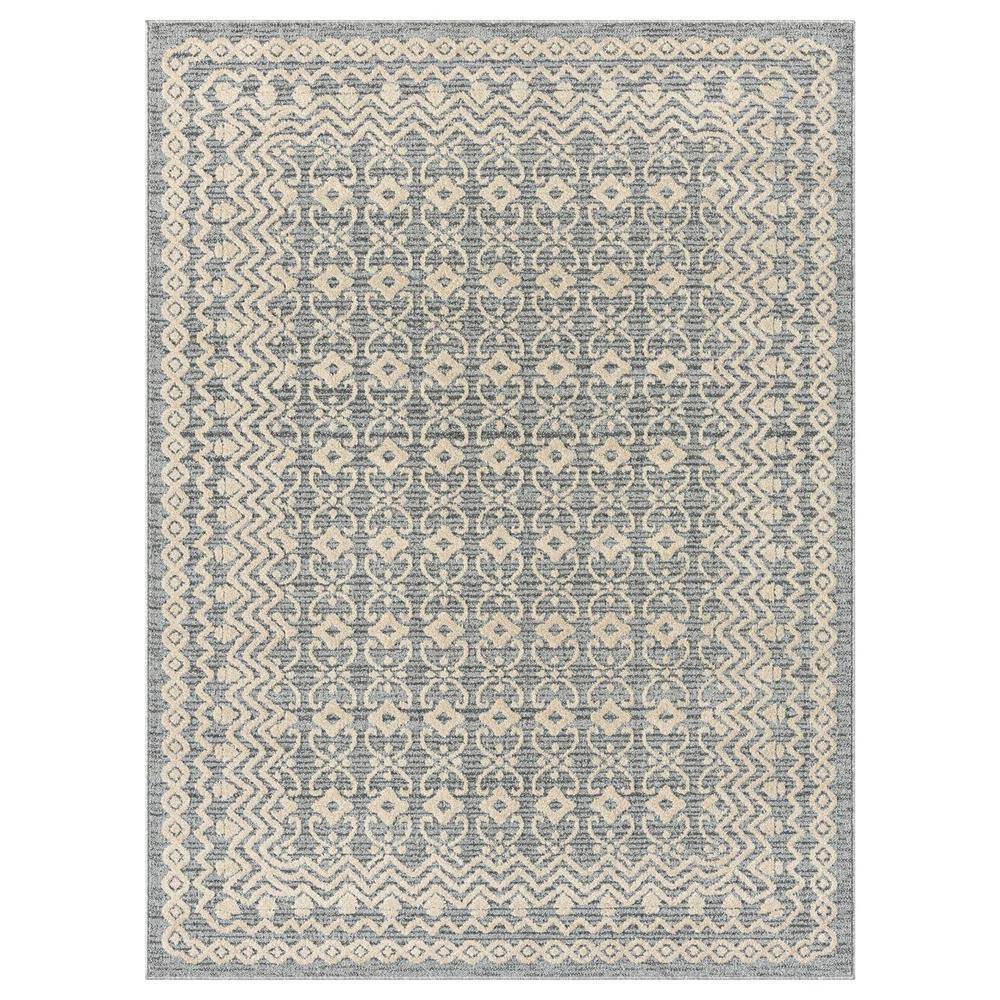 LUXE WEAVERS Grayson Collection Moroccan Floral Trellis Grey 4x6 ...