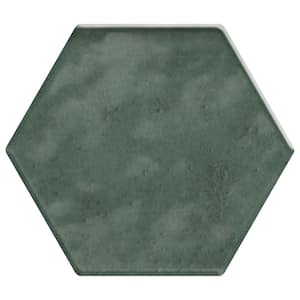 Daltile Mesmerist Spirit 4 in. x 4 in. Glossy Ceramic Hexagon Wall Tile ...
