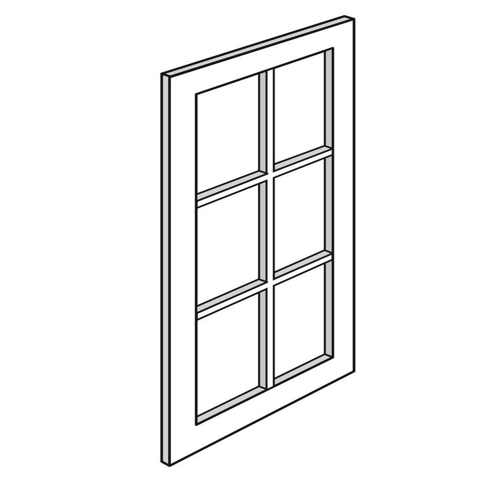 Hampton Bay Denver Gray Stain Shaker Stock Ready to Assemble Wall ...