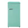 Galanz 3.3 cu. ft. Retro Mini Fridge Single Door in Surf Green with ...