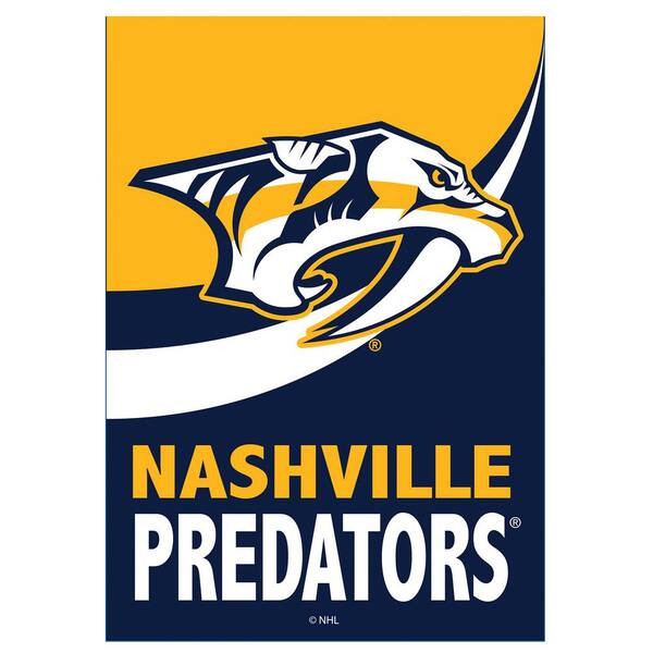 Evergreen Enterprises 2 1/3 ft. x 3 2/3 ft. Nashville Predators Burlap ...