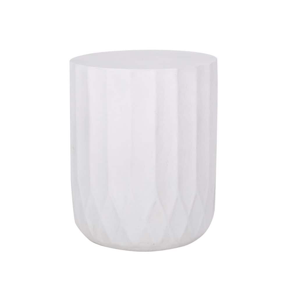 Modern Lightweight Concrete Side Table-Inverted Scallop Edge ...