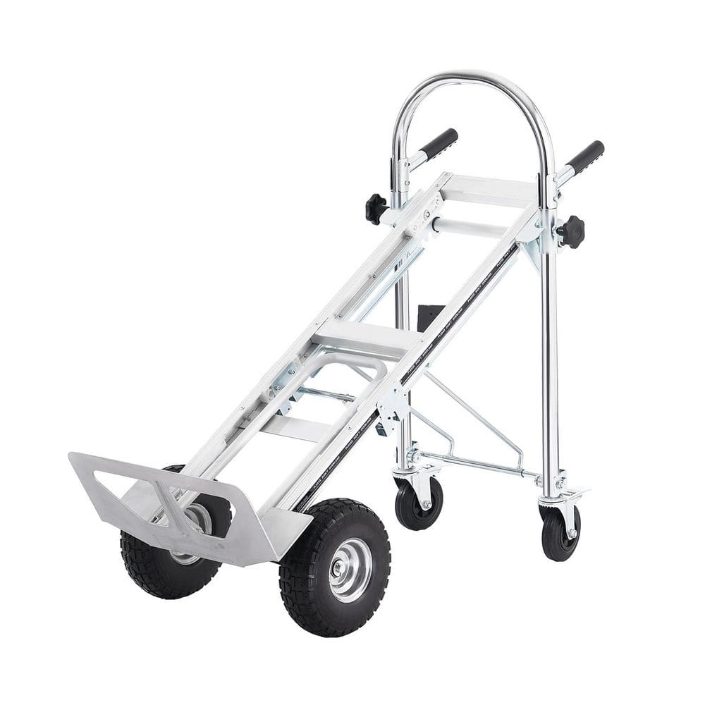 SKYSHALO Aluminum Folding Hand Truck, 4 in 1 Design 1000 lbs. Capacity ...