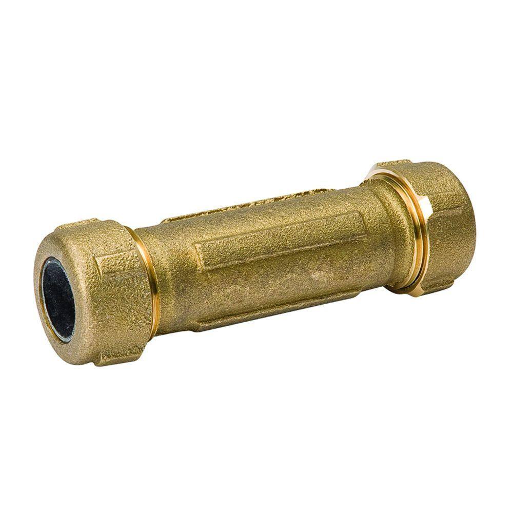 Mueller Streamline 1/2 in. Brass Compression Coupling 160-303HC - The ...