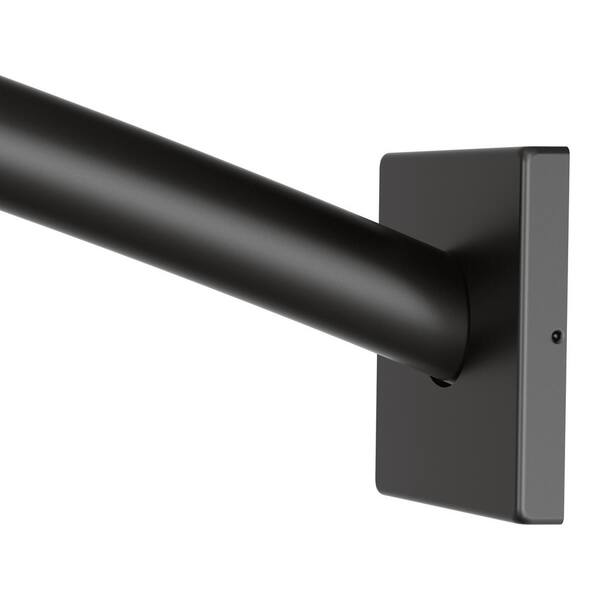 Reviews for MOEN Triva 60 in. Curved Shower Rod in Matte Black | Pg 1 ...