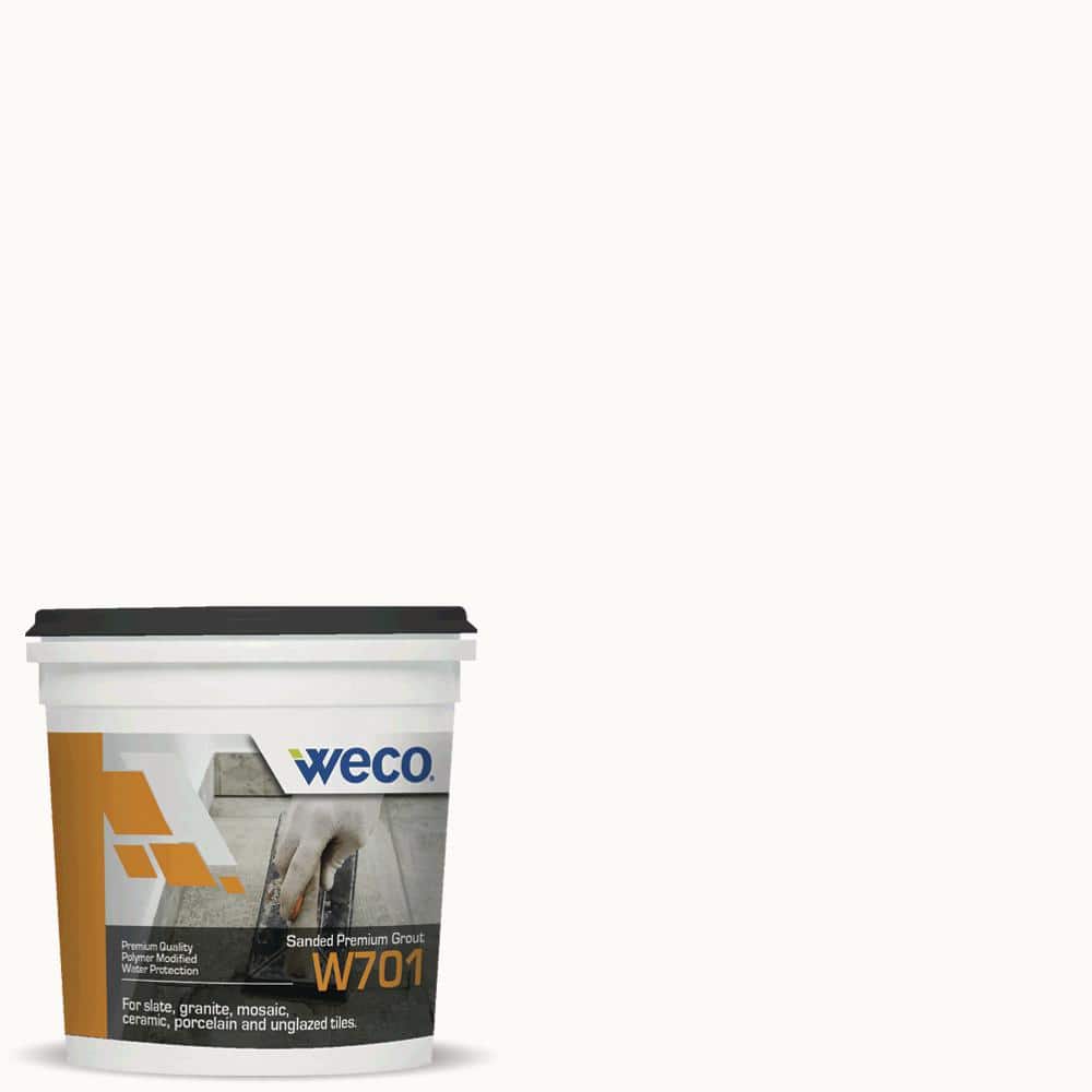 WECO W-701 Sanded Grout White 2.5 lbs. WE0263032 - The Home Depot