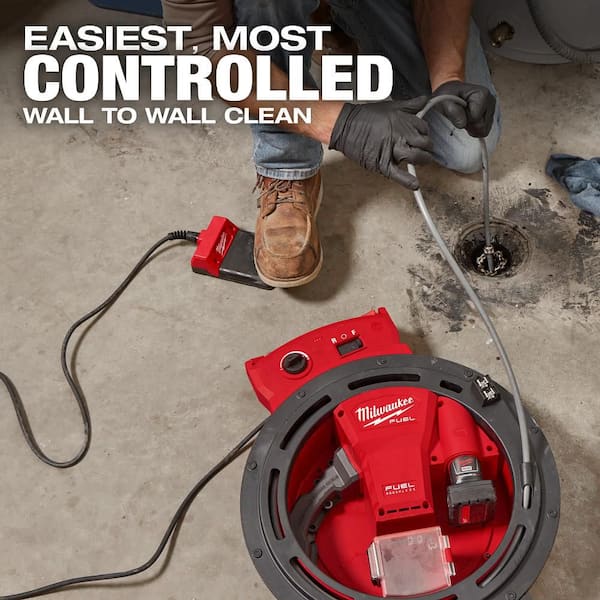 Milwaukee M12 FUEL High Speed Chain Snake for 1-1/4 in.-2 in. Pipes ...