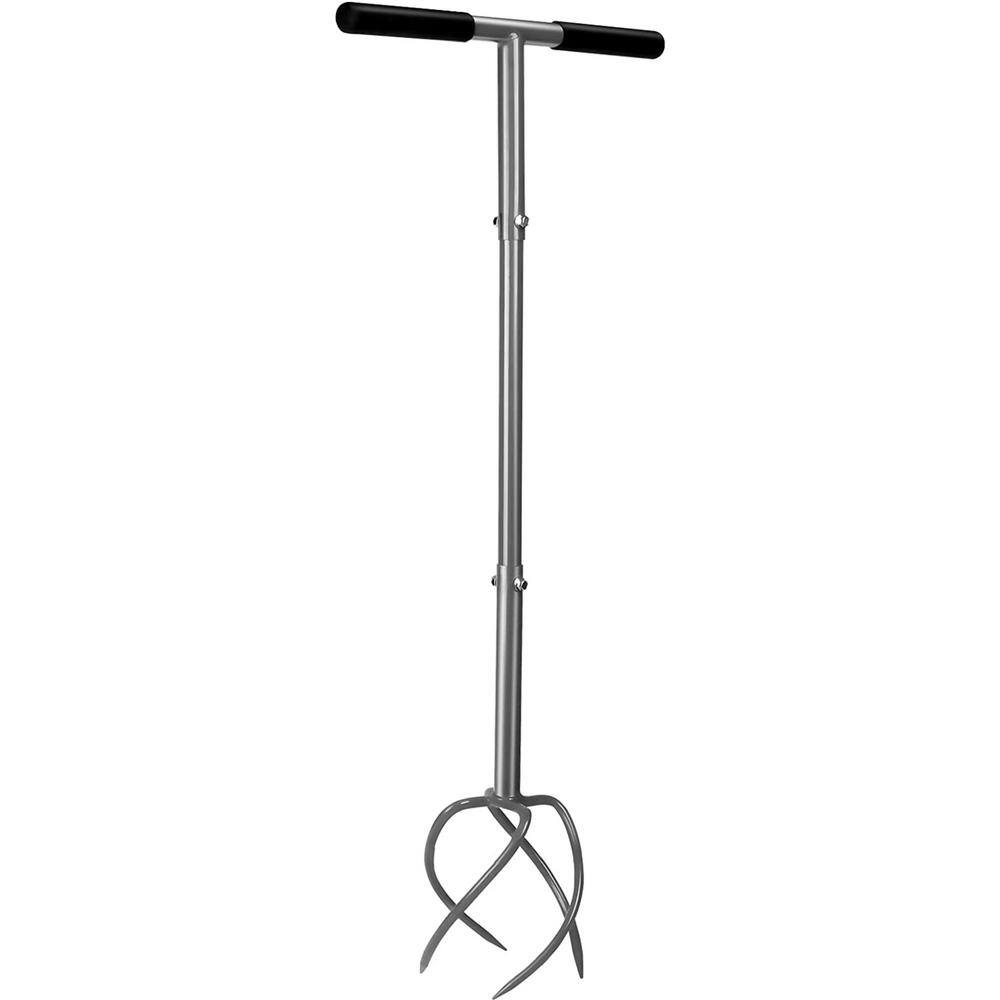 EVEAGE 16.5 in. Alloy Steel Twist Tiller Manual Hand Tiller Garden Hoe ...