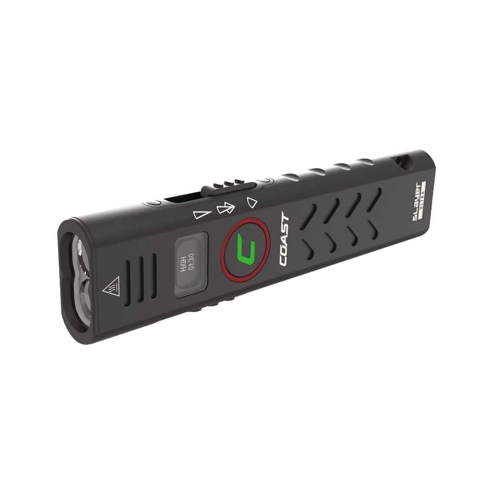 Coast Slayer Ultra 2000 Lumens Battery Powered Rechargeable Flashlight ...