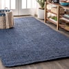 JONATHAN Y Pata Hand Woven Chunky Jute Navy 10 ft. x 14 ft. Area Rug ...