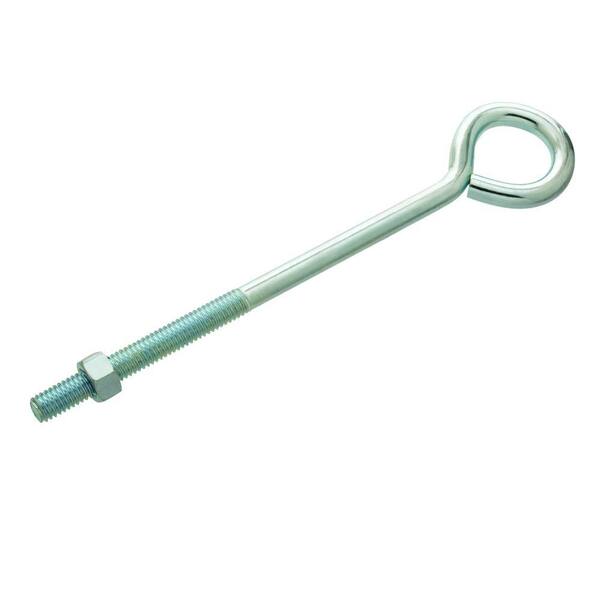 Everbilt 3 8 In X 8 In Zinc Plated Eye Bolt With Nut 806756 The Everbilt 3 8 In X 8 In Zinc Plated Eye Bolt With Nut 806756 The