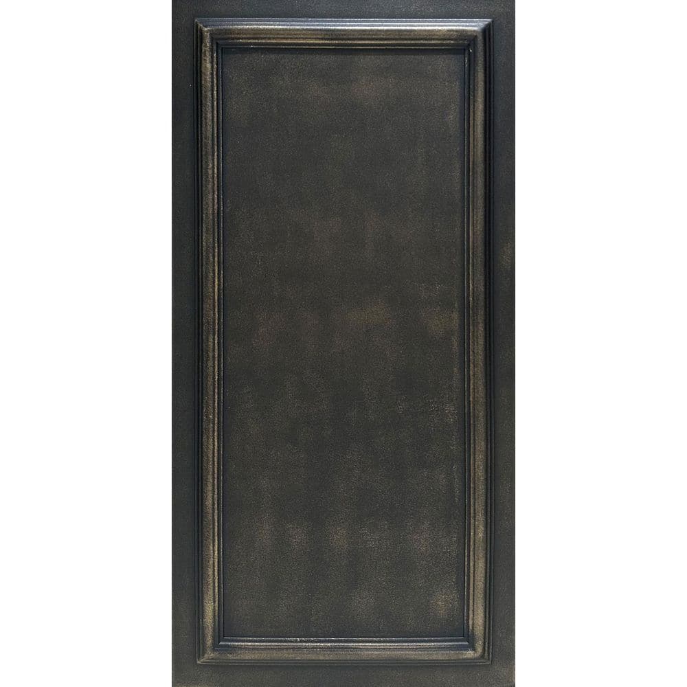 A La Maison Ceilings Framed Panel Black Gold 1.6 ft. x 3.3 ft ...