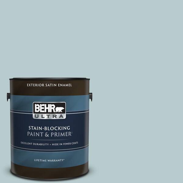 BEHR ULTRA 1 gal. #MQ3-54 Dayflower Satin Enamel Exterior Paint ...