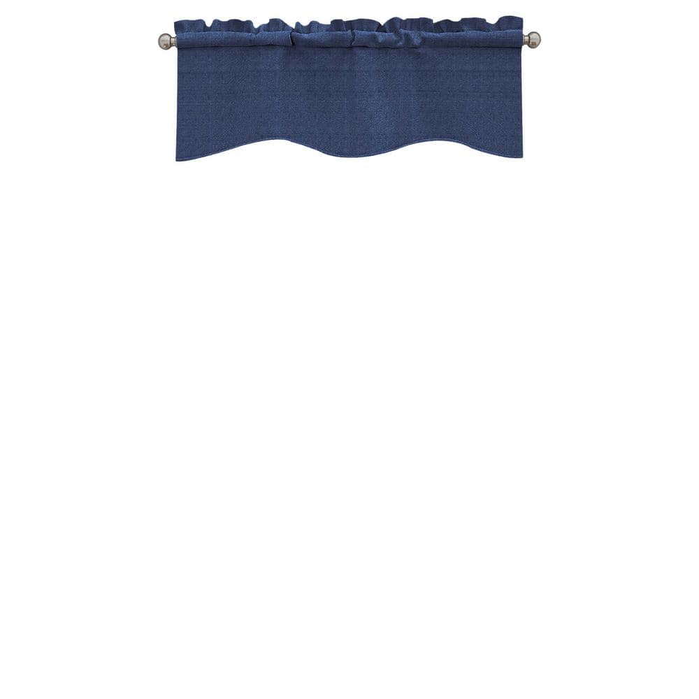 Eclipse Kendall Thermaback Wave Denim Solid Polyester 42 in. W x 18 in ...