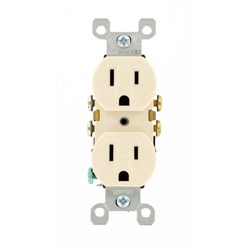 Reviews for Leviton 15 Amp 125 V Duplex Outlet/Receptacle, Light Almond ...