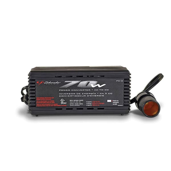 Schumacher Electric 70 Continuous Watt/140 Peak Watt AC-to-DC Power ...