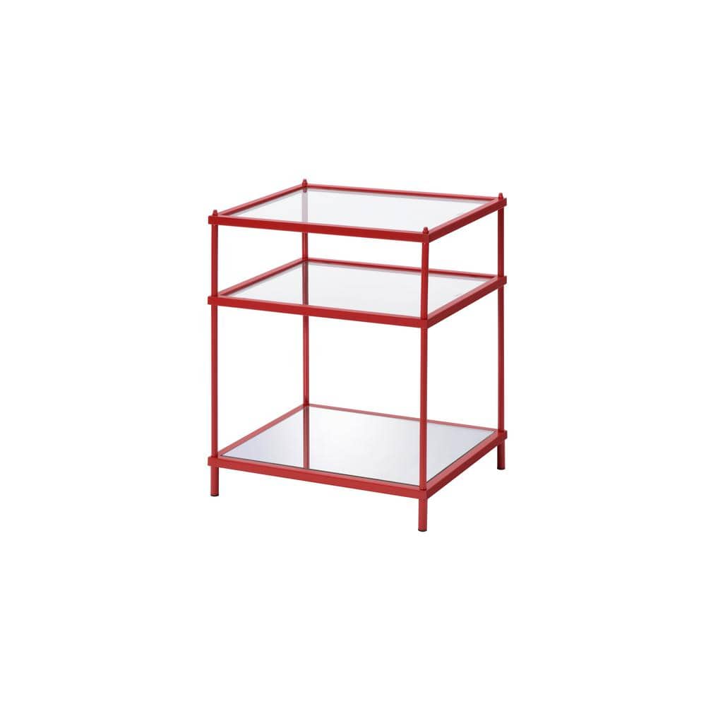 Furniture of America Upland 24 in. Red Side Table IDF-4391RD-ST - The ...