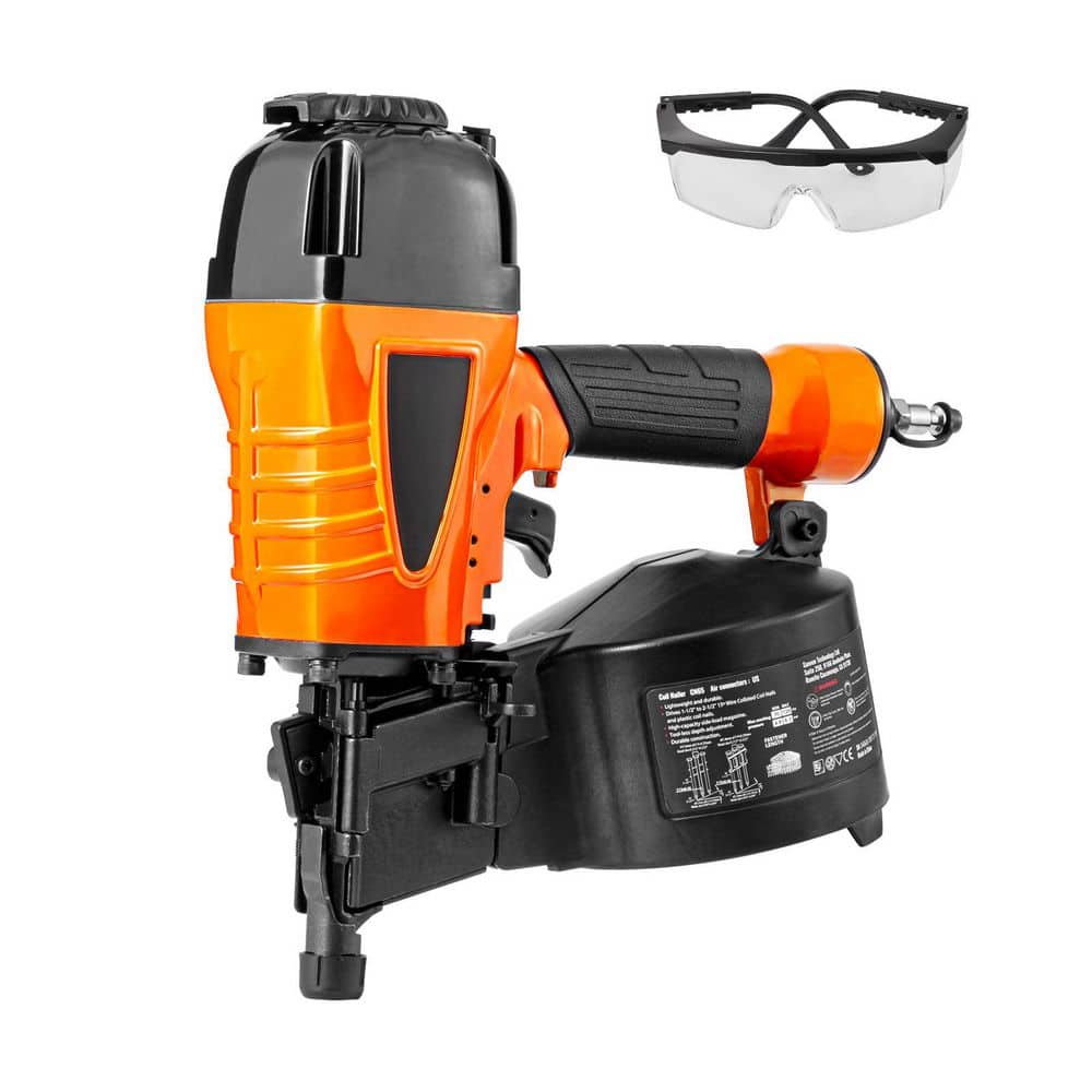 SKYSHALO Coil Siding Nailer CN65,1-1/4 in. to 2-1/2 in. 15° Pneumatic ...