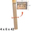 Post Protector 4 in. x 6 in. x 42 in. In-Ground Fence Post Decay ...