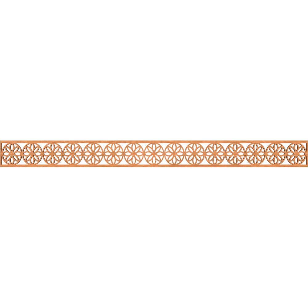 Ekena Millwork Blume Fretwork 0.25 in. D x 46.375 in. W x 4 in. L ...