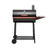 Royal Gourmet Barrel Charcoal Grill with Wood-Painted Side and Front ...