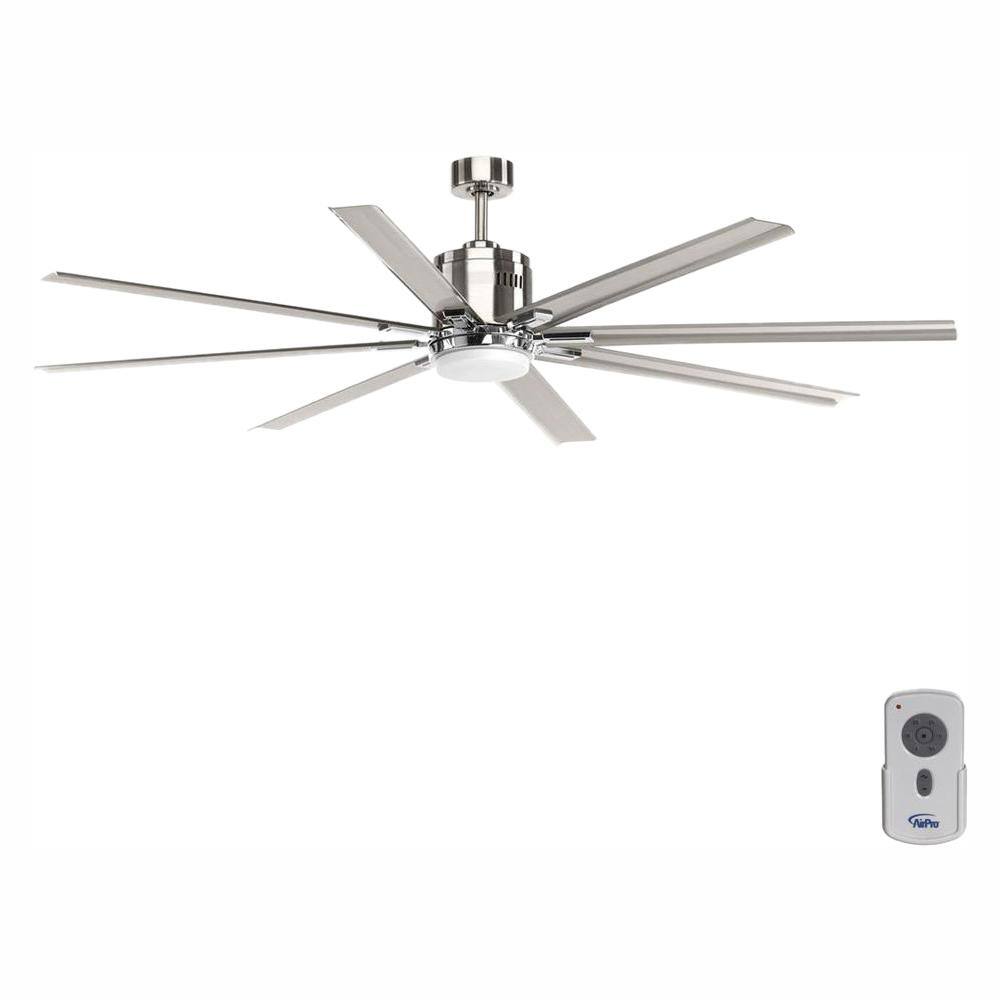 Progress Lighting Vast 72 in. Indoor/Outdoor Integrated LED Nickel Mid ...